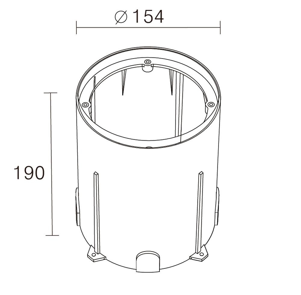 InGround mounting pot L | VYSN Lighting